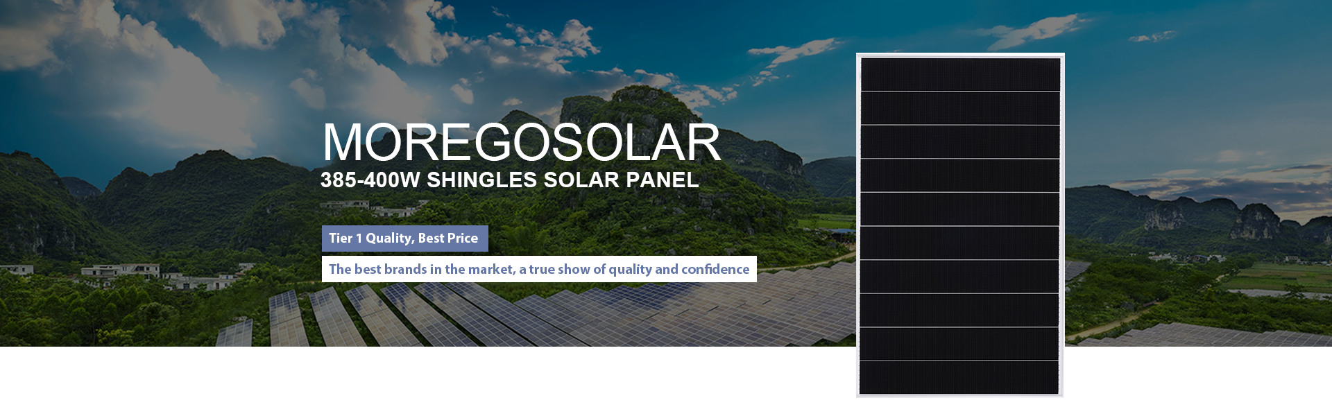 Moregosolar 385-400W Shingles solar panel - Moregosolar