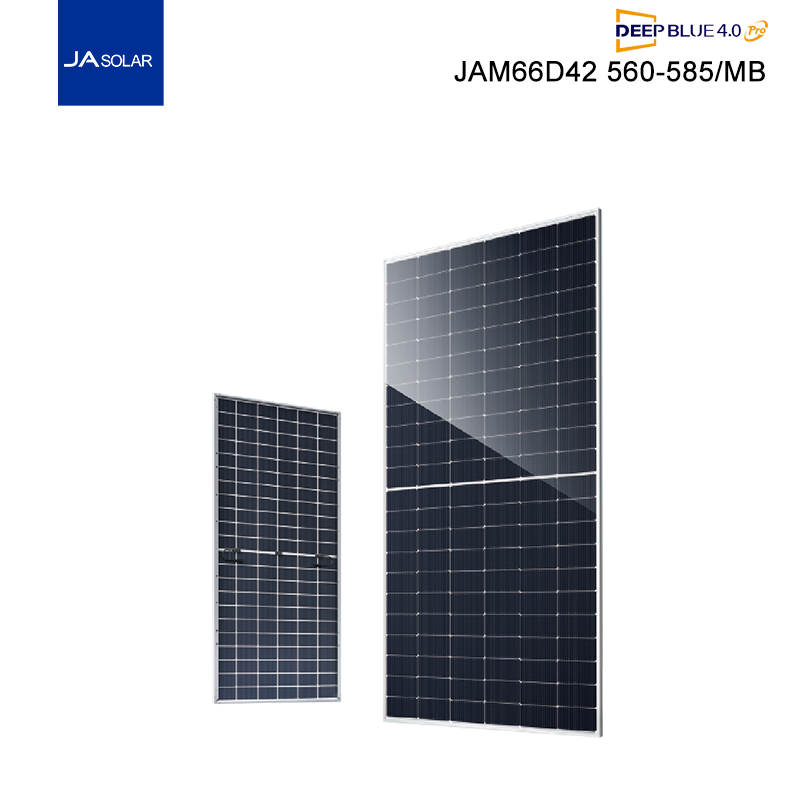 JA Solar N-type Bifacial double glass high efficiency 580W 585W 590W JAM66D42 565-590/MB - Buy ...